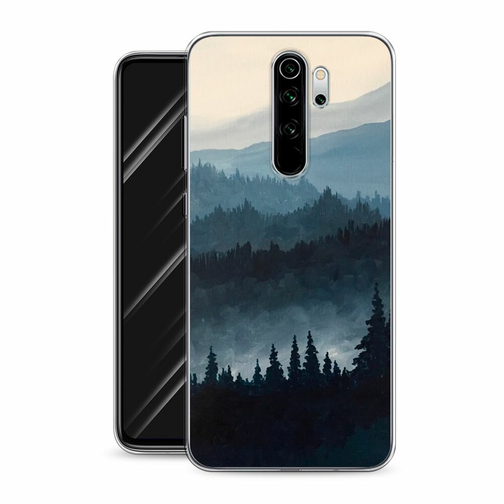 Чехол на Xiaomi Redmi Note 8 Pro / Сяоми Редми Нот 8 Про с принтом "Туманные горы" — фото 1