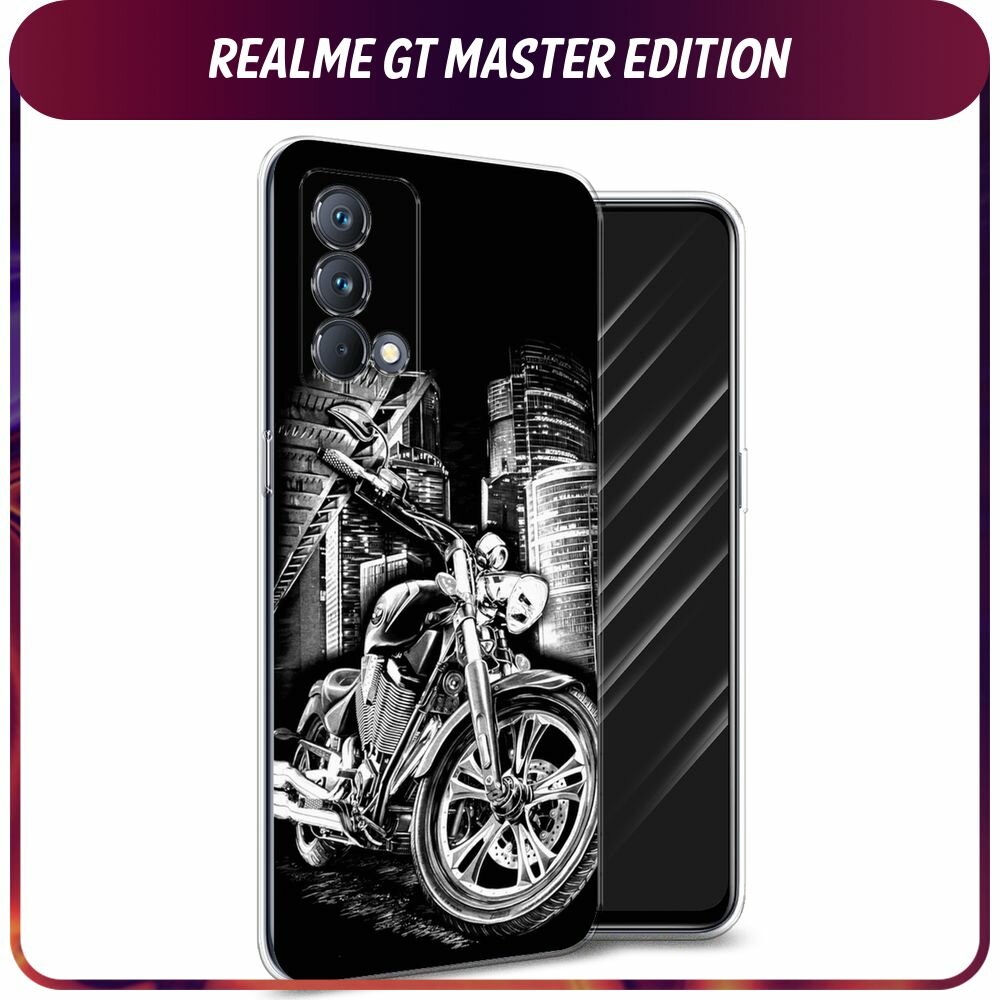 Чехол на Realme GT Master Edition / Реалми GT Мастер Эдишн с принтом "Крутой байк"