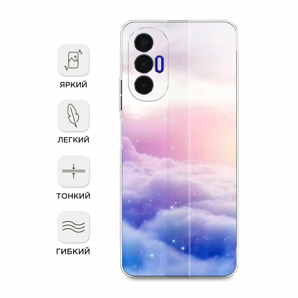 Силиконовый чехол на Tecno Pova 3 / Текно Пова 3 с принтом "Небеса" — фото 1