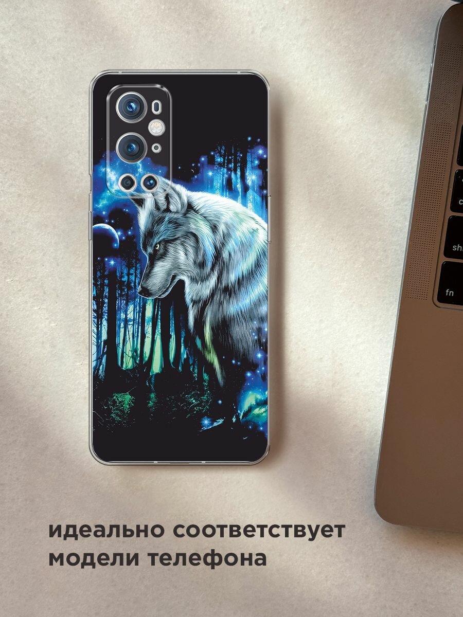Чехол на OnePlus 9 Pro / ВанПлас 9 Про с принтом "Сказочный волк" — фото 1