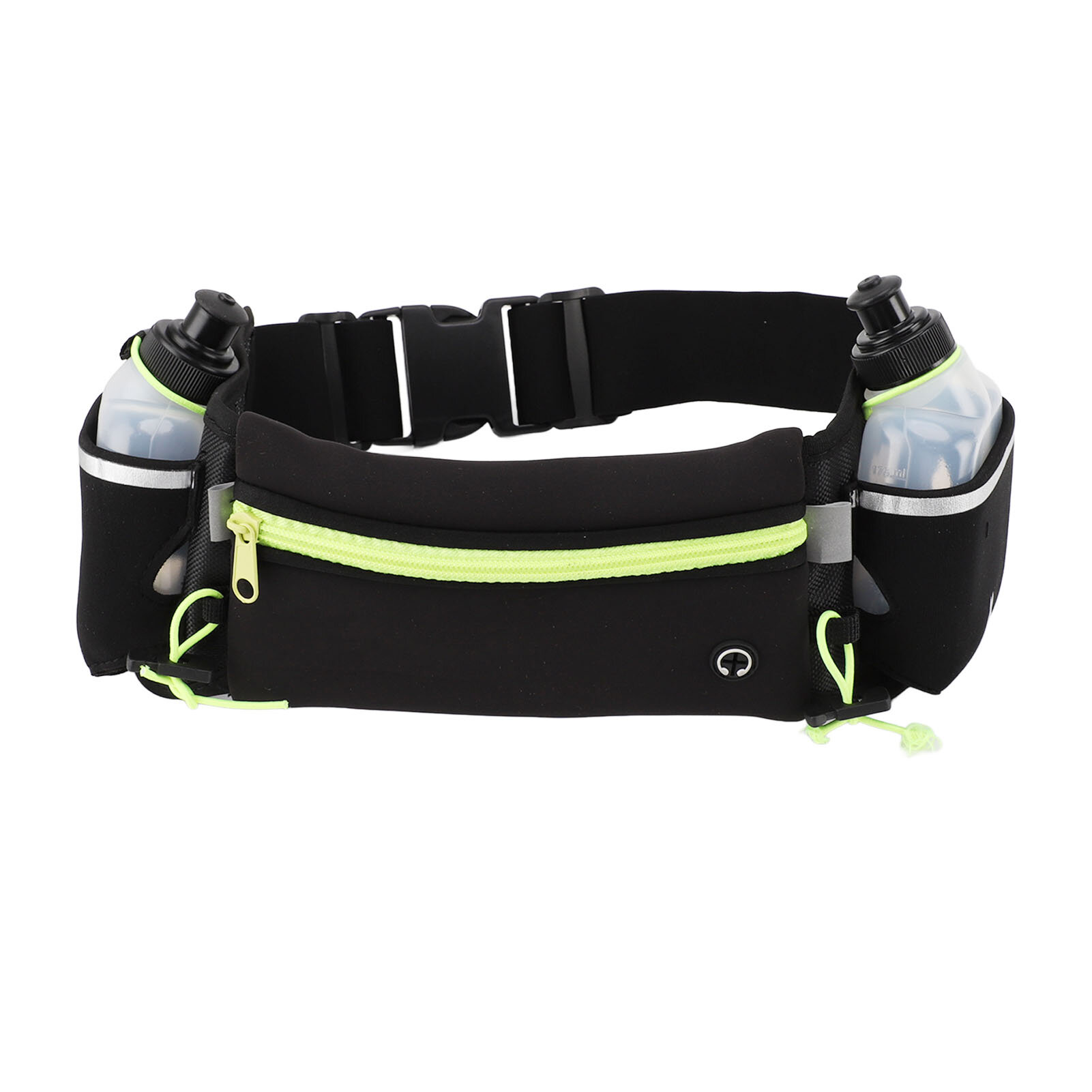 Поясная сумка с поясом для бега, водонепроницаемая светоотражающая спортивная поясная сумка с бутылкой воды и держателем для пеших прогулок, езды на велосипеде, тренировок, бега, путешествий
