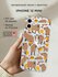 Чехол на Apple iPhone 12 mini / Айфон 12 Мини с принтом "Капибара паттерн", проз...