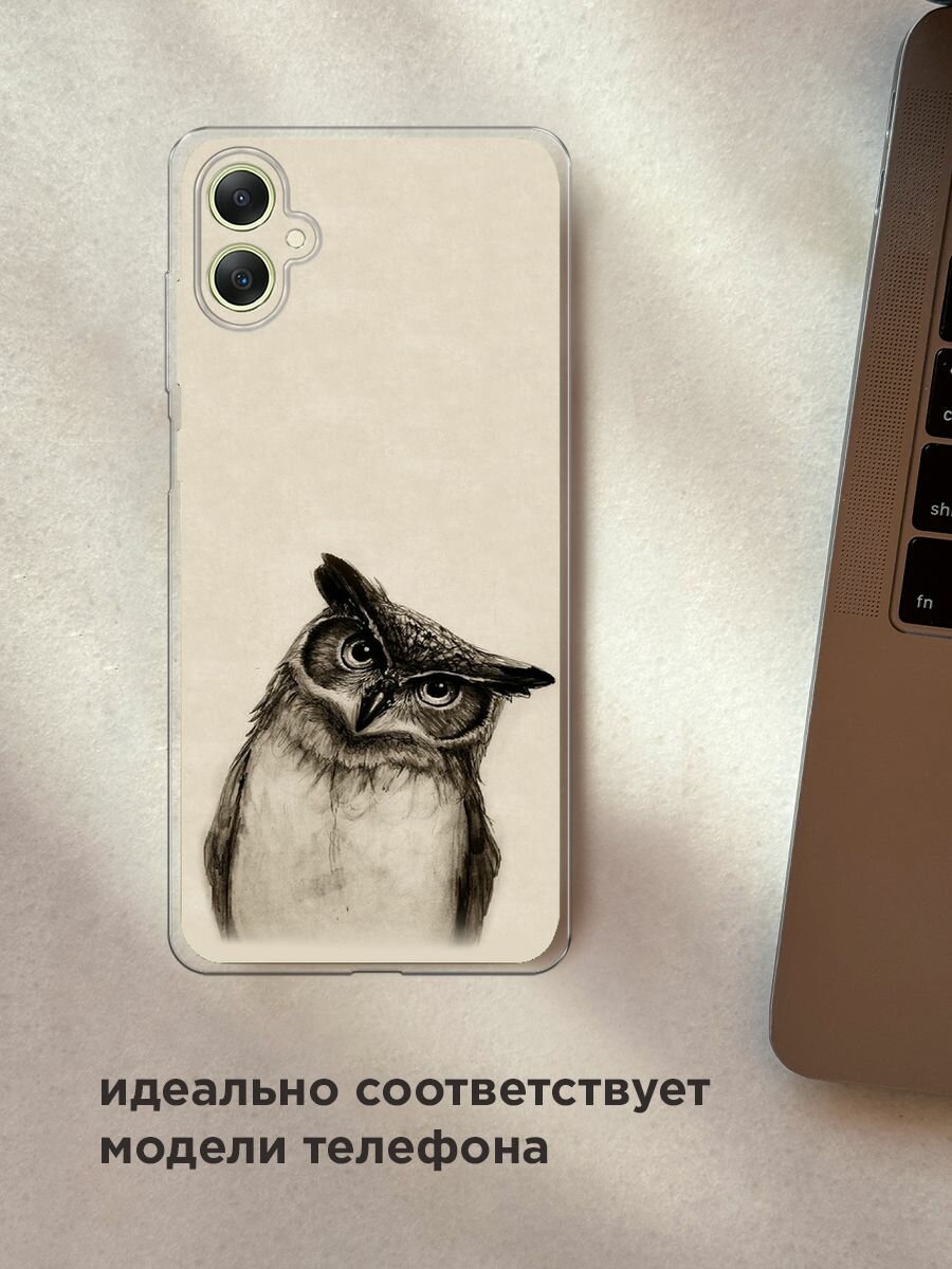 Чехол на Samsung Galaxy A06 / Самсунг Галакси А06 с принтом "Сова" — фото 1