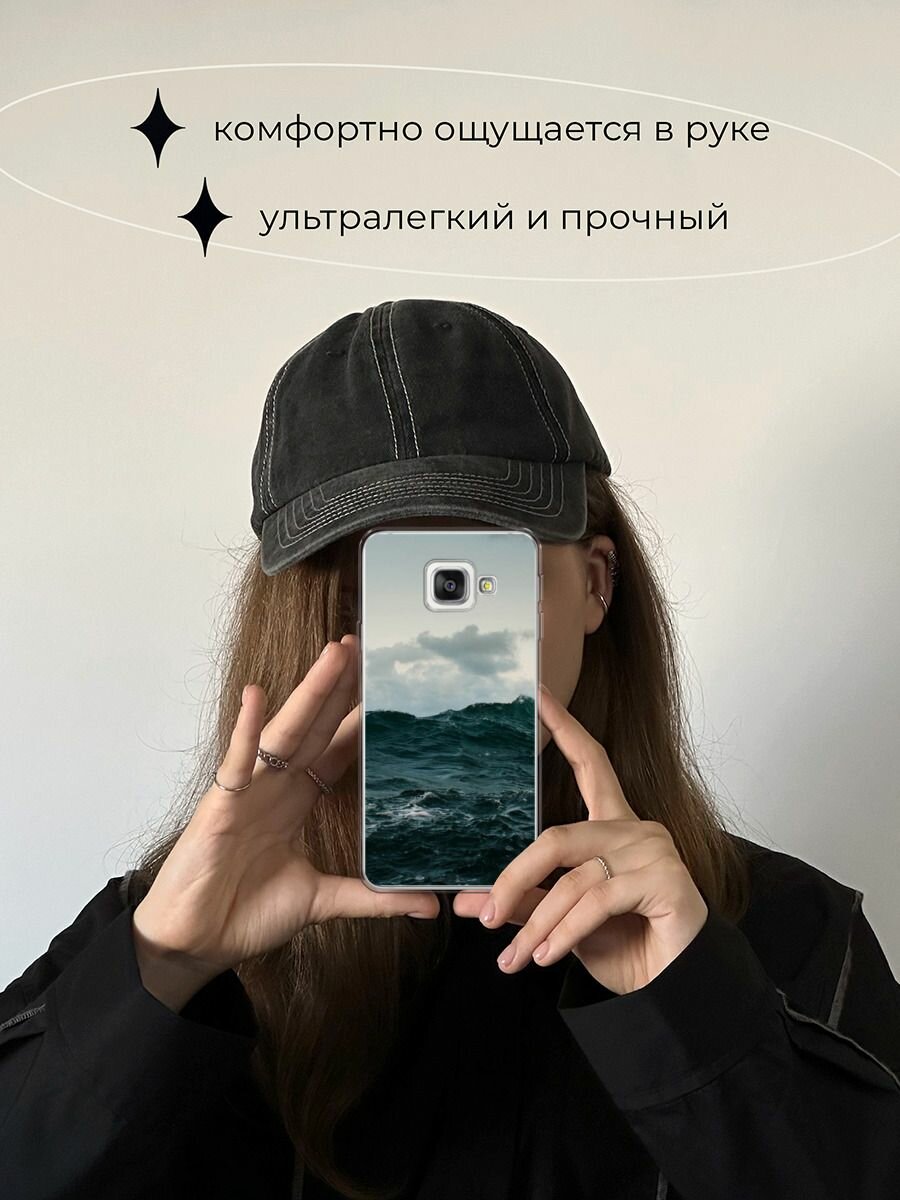 Чехол на Samsung Galaxy A3 2016 / Самсунг Галакси А3 2016 с принтом "Волны 11" — фото 1