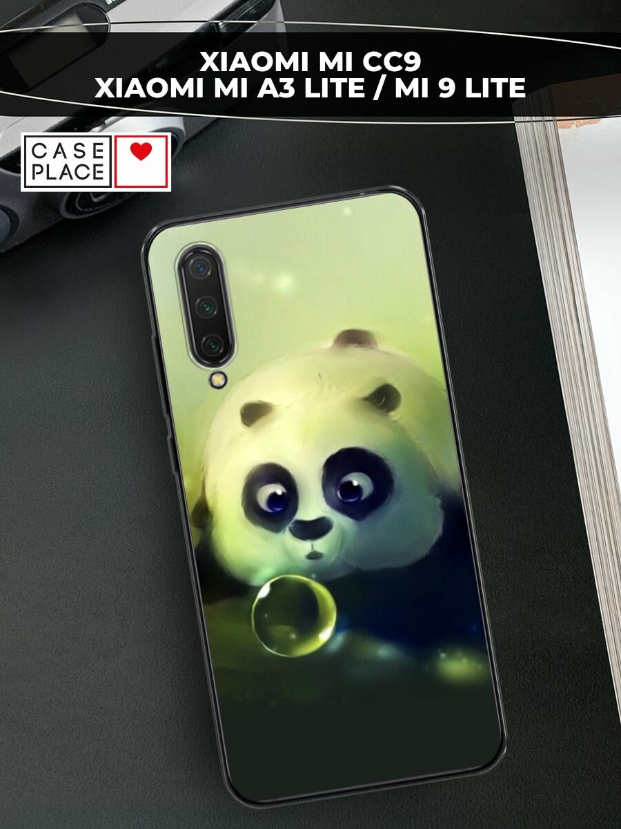 Чехол на Xiaomi Mi CC9/A3 Lite/9 Lite / Сяоми Mi CC9/A3 Lite/9 Lite с принтом "Малыш панды"