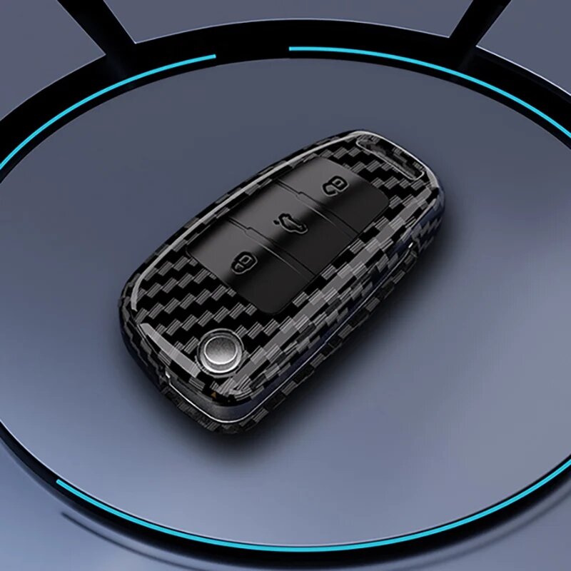 Чехол для ключей Audi, карбон, Carbon shell