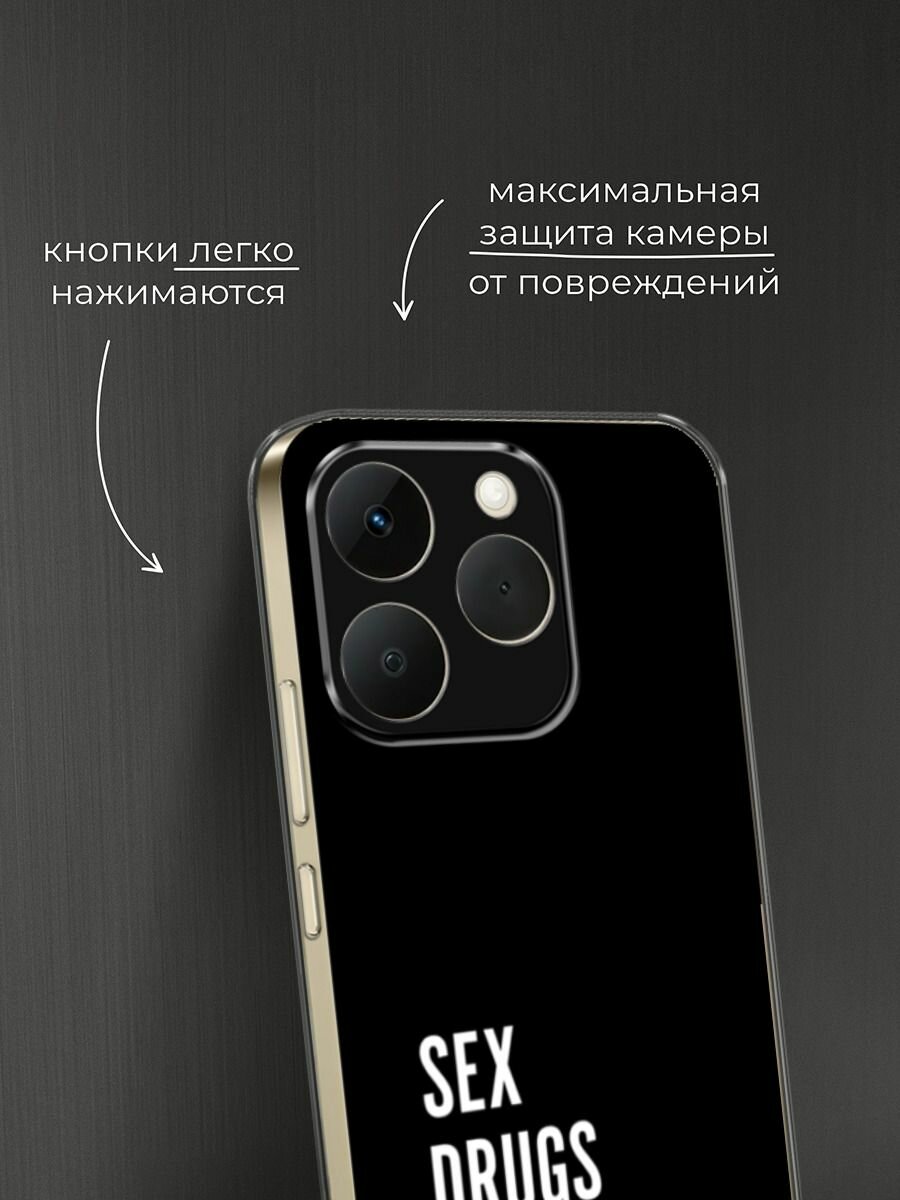 Силиконовый чехол на Realme 15T / Реалми 15Т с принтом "Corvalol" — фото 1