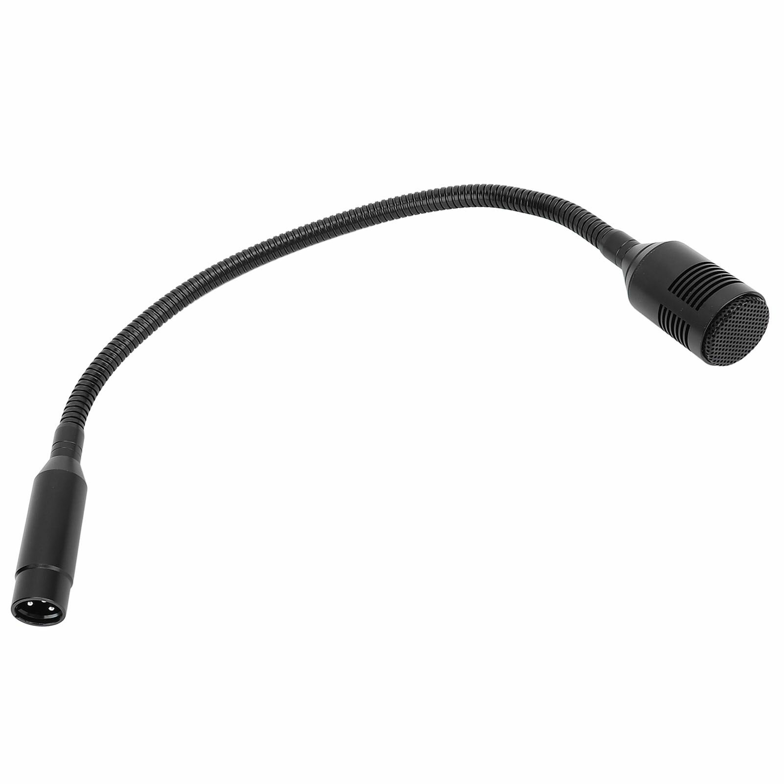 Микрофон на гибкой стойке 45 см с 3-контактным штекером, микрофон с гибким шлангом для использования на подиуме конференции, микрофон на регулируемой стойке