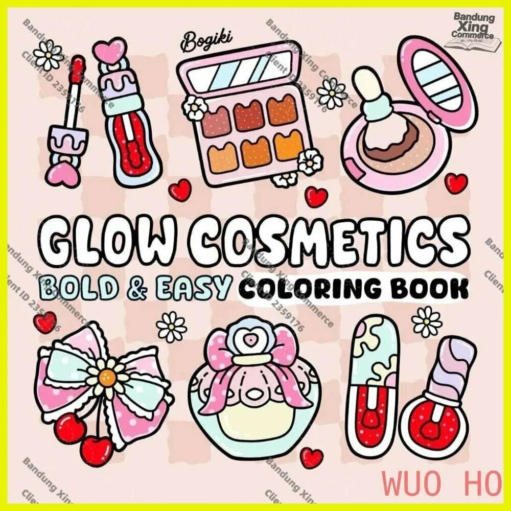Антистрессовая раскраска для взрослых и подростков Coco Wyo - GLOW COSMETICS 92/WH