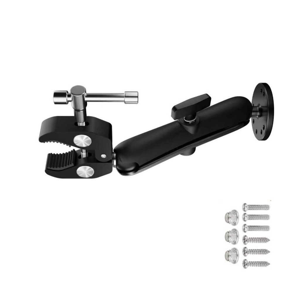 Крепление Стабилизатора Морского Алюминиевого Троллингового Двигателя Для Каяков, Понтонных Лодок, Регулируемое на 360 Градусов для Направляющих от 0,6 "до 2"