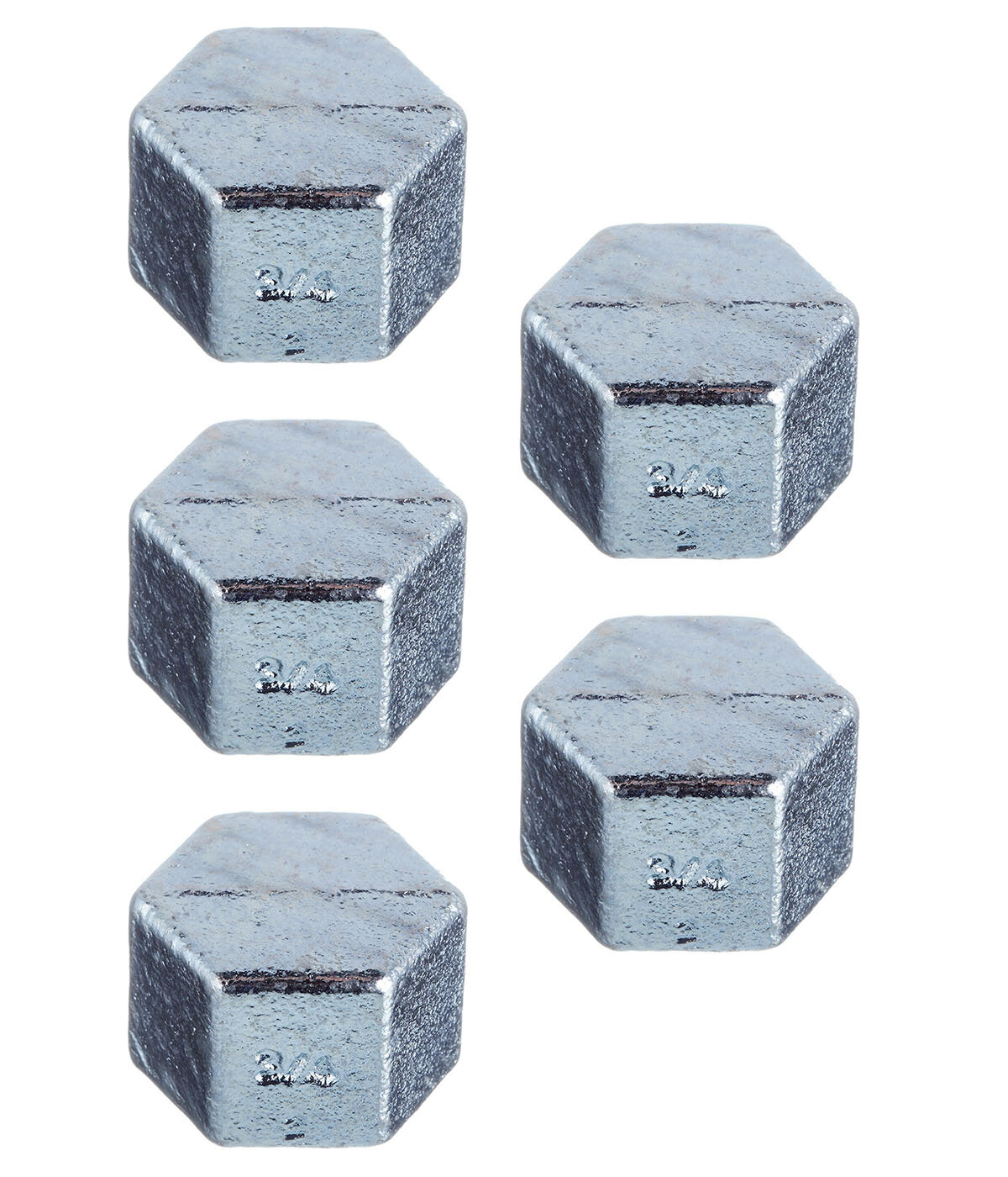 Заглушка 3/4 ВР(г) чугунная оцинкованная (5 шт.)