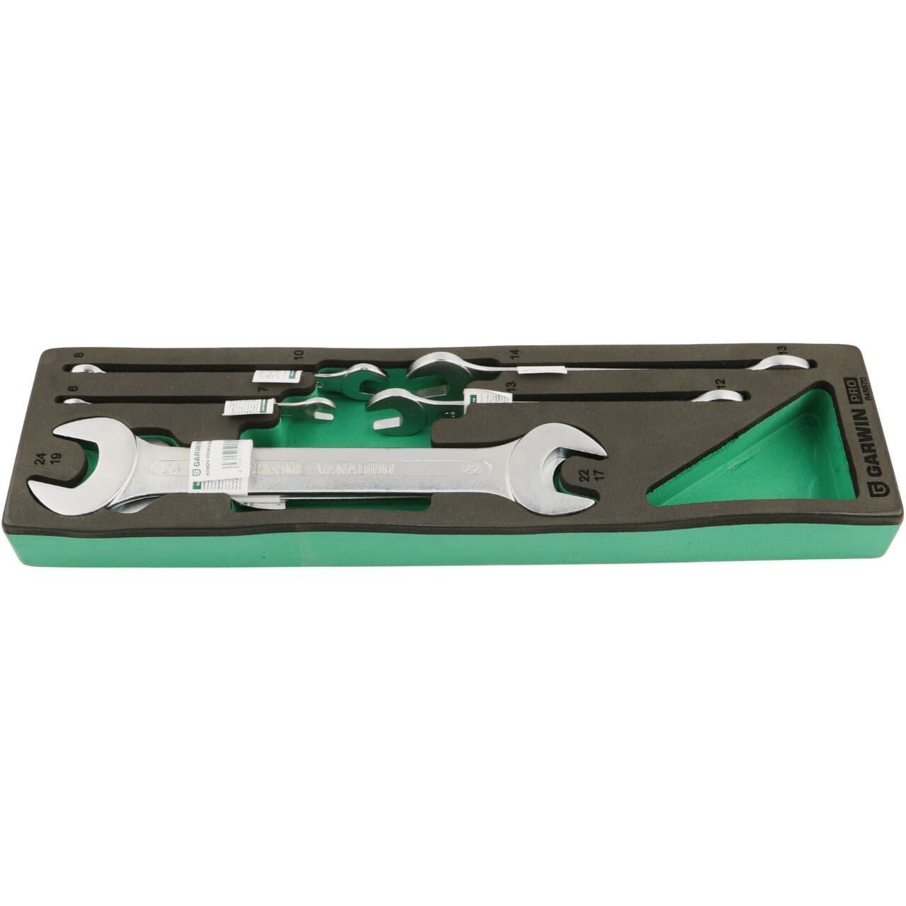 GARWIN PRO 645570 Набор ключей рожковых 6-24 мм, 6 пр. в ложементе EVA