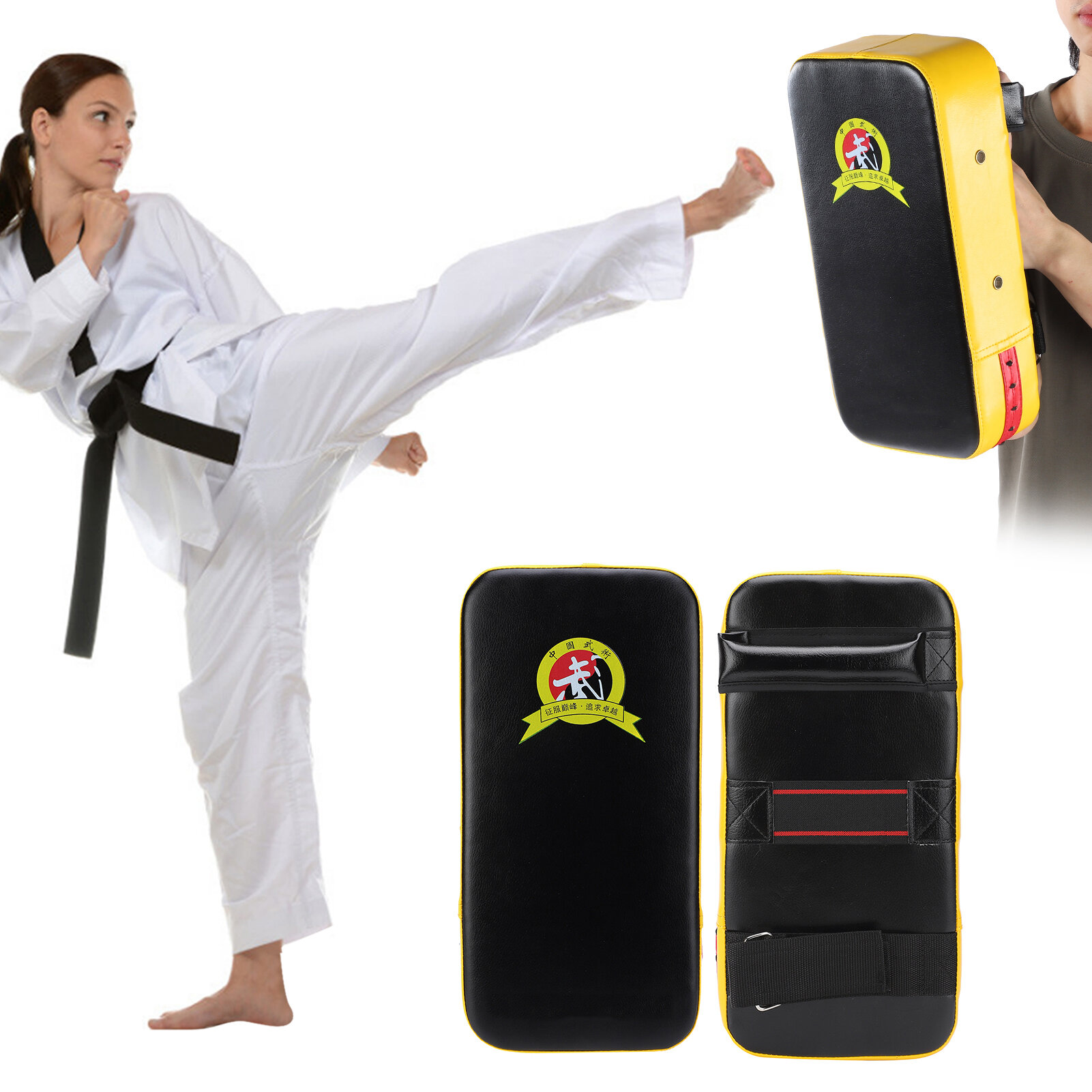 Боксерская груша, утолщенная боксерская подушка для кикбоксинга, тренировочная мишень для ног, квадратное оборудование для фитнеса из искусственной кожи