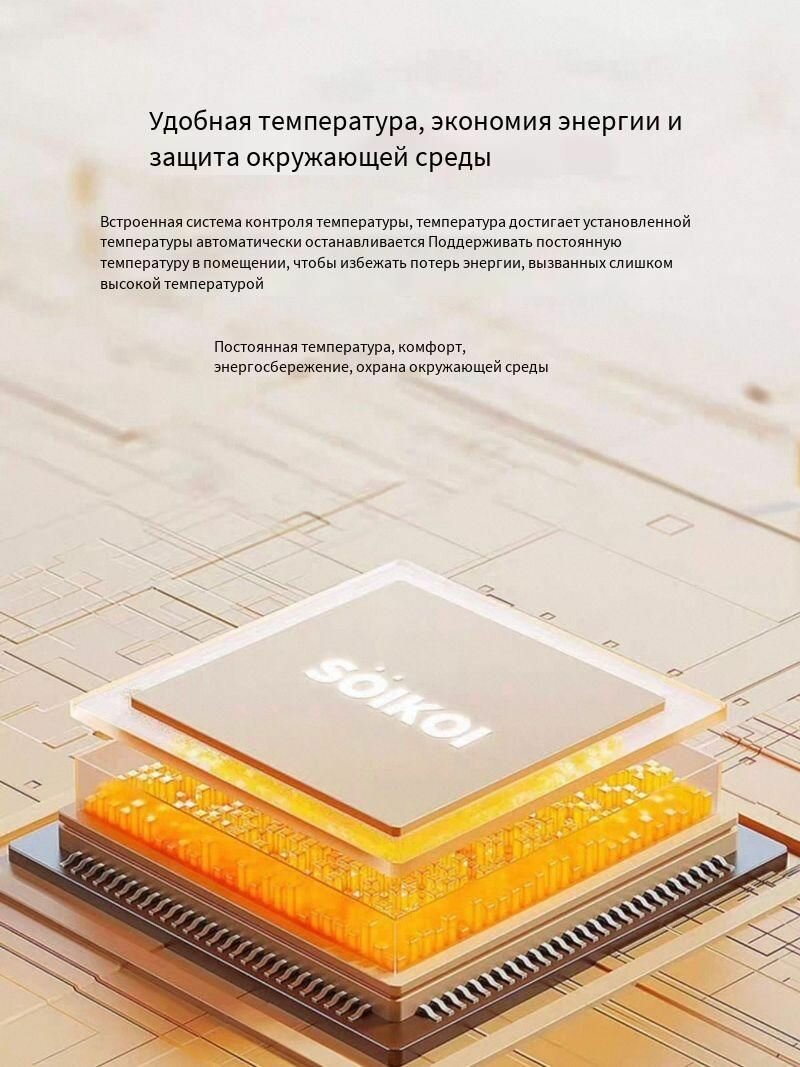 Обогреватель SOIKOI Atomization and Humidification, керамический, напольный, экосистема Умного Дома — фото 1
