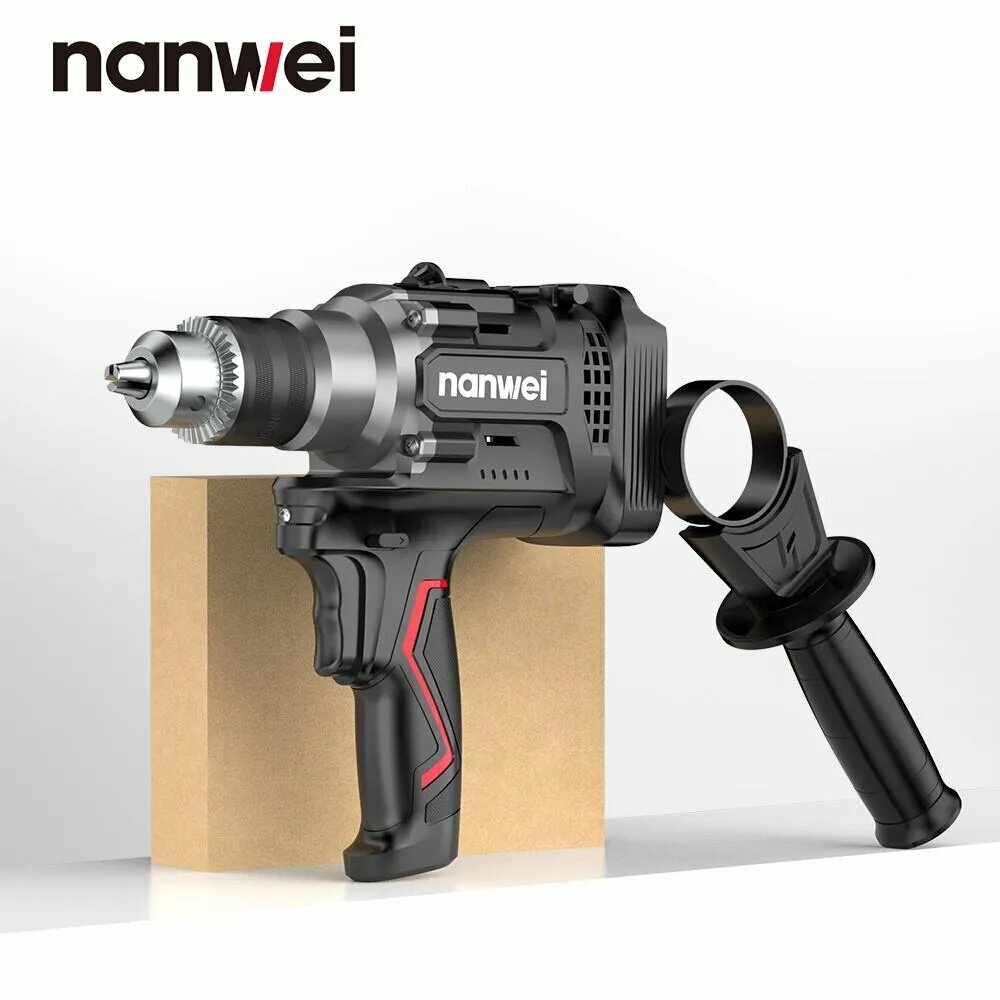 220N Бесщеточный электрический шуруповерт NANWEI для сверления льда, размер патрона 16 мм