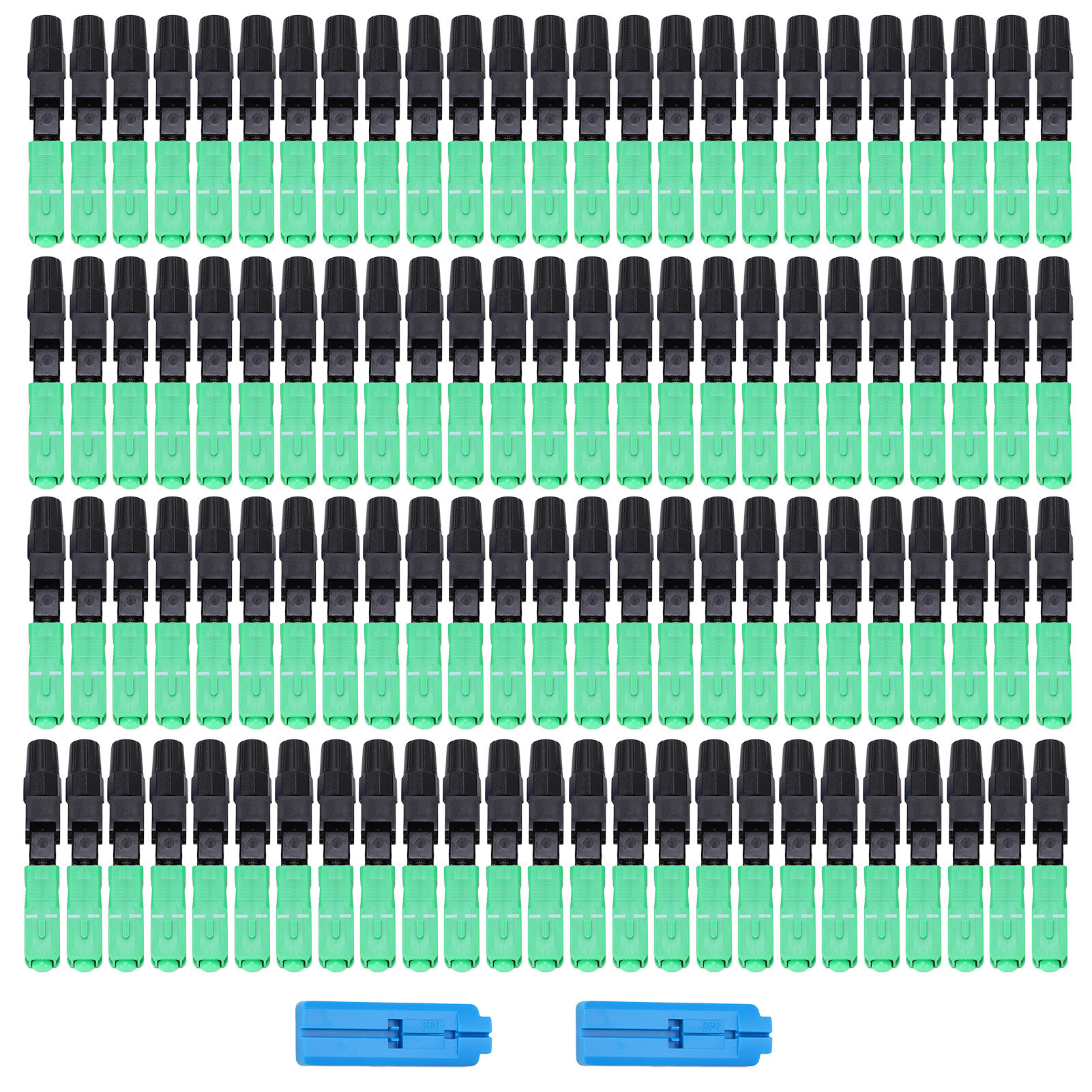 100 шт. встроенных быстроразъемных оптоволоконных коннекторов SC/APC для FTTH
