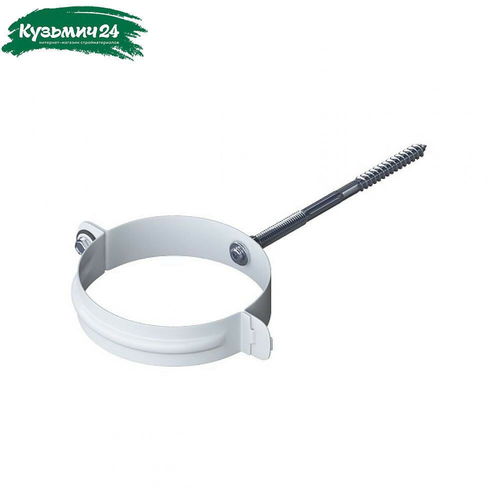 Крепление трубы белое, 2 шт