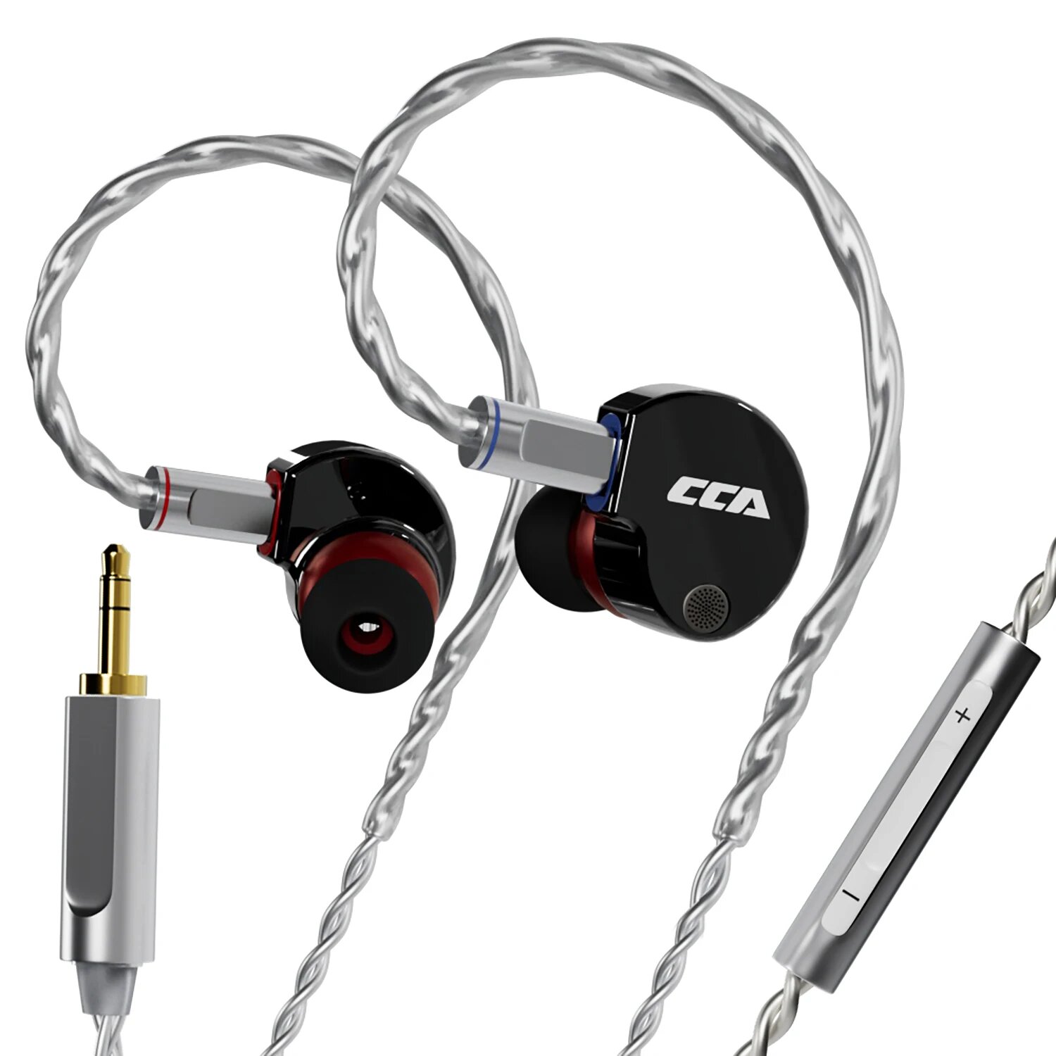 Игровая гарнитура CCA Phoenix с проводным подключением, Hi-Fi Мониторингом, внутриканальные Наушники с металлическим корпусом