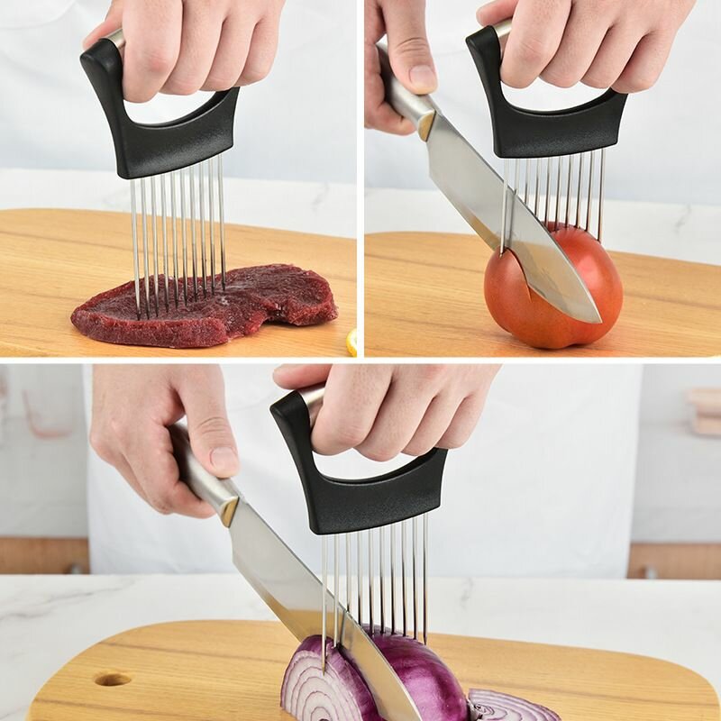 Держатель для нарезки лука, овощей и фруктов