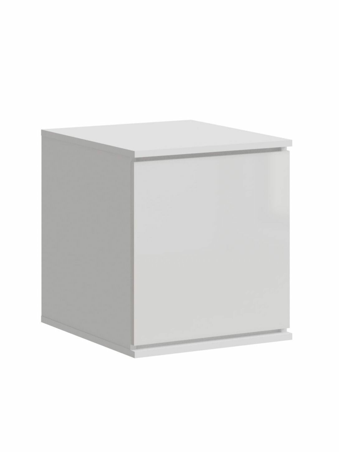 Антресоль Челси к пеналу 450х504х514 (Белый глянец холодный/ белый) МИФ