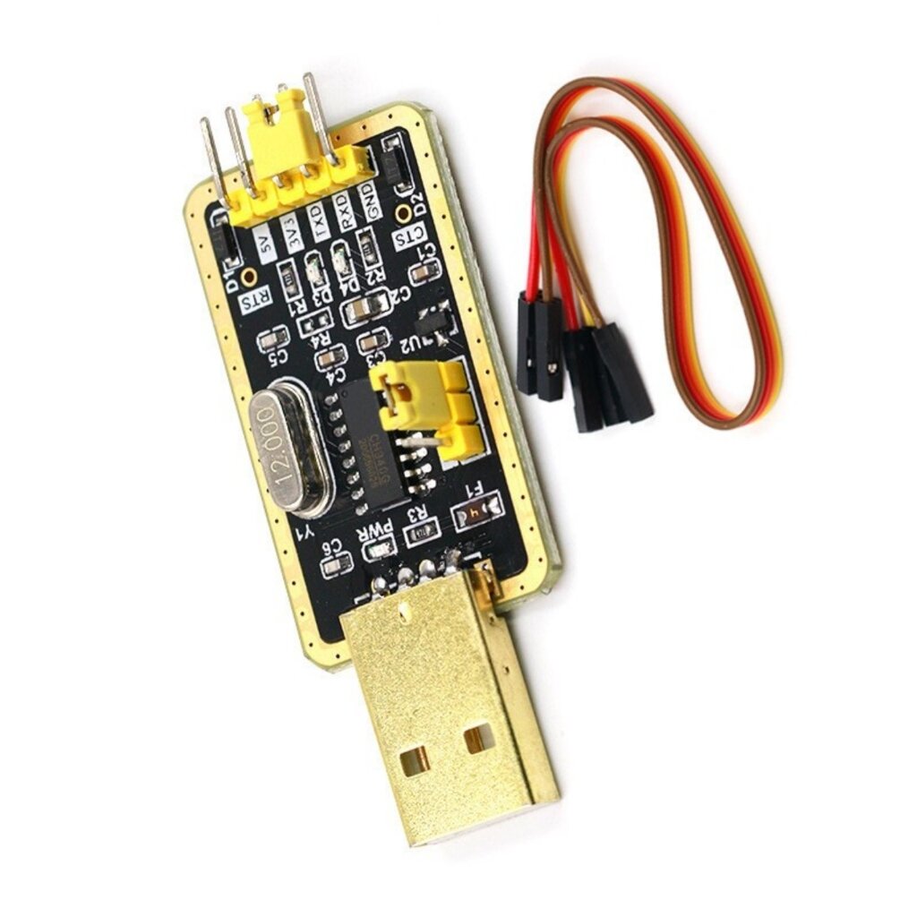 Модуль CH340G RS232 to TTL USB с опцией выхода 3.3V/5V для электроники, - 1pc