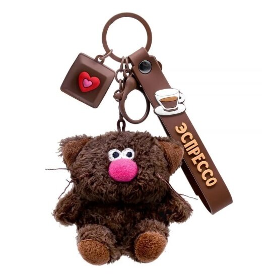 Брелок Budi Basa CCkc-01 Эспрессо с подвесом Валентинка 7,5 см