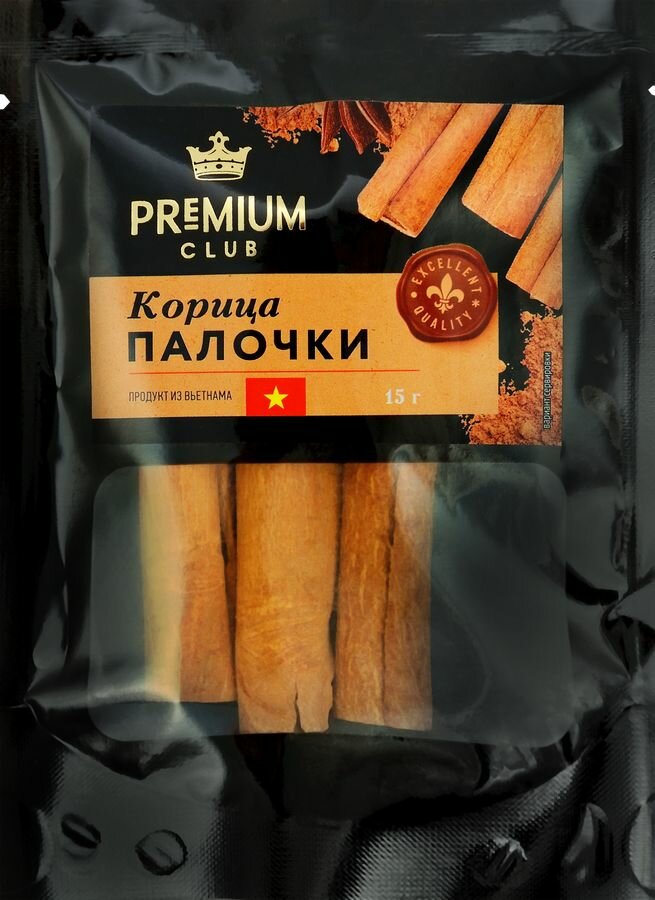 Корица PREMIUM CLUB палочки, 15г