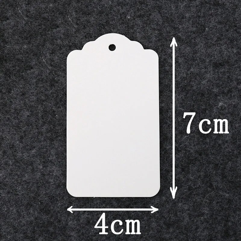 Белые бирки из бумаги 50 шт. Белый, A1-white