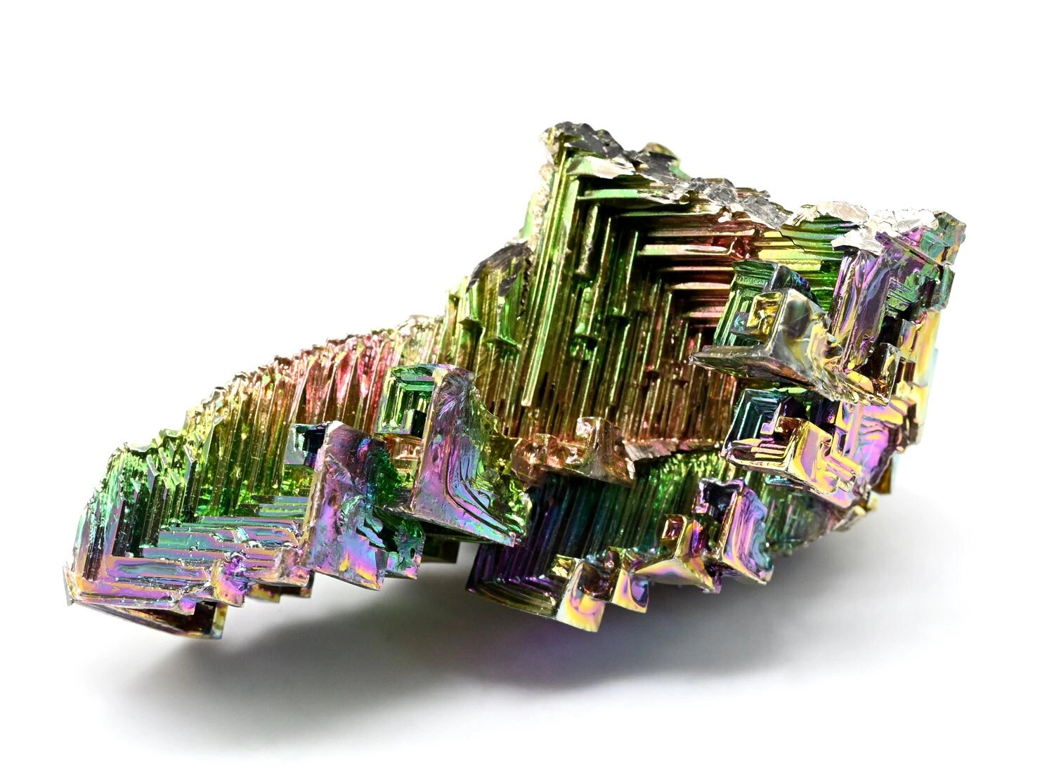 Висмут радужный "Лабиринт" 79*51*43мм, 153г .