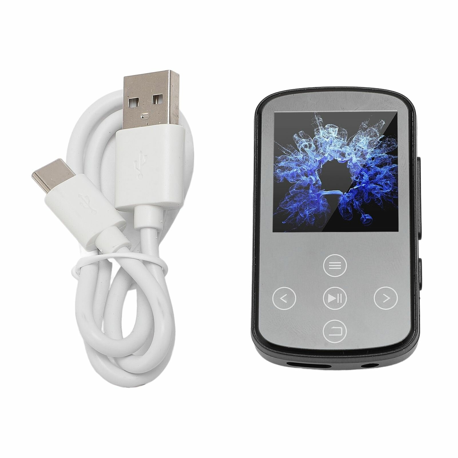 MP3-плеер с клипсой, Bluetooth 5.3, до 128 ГБ, для спорта, без карты