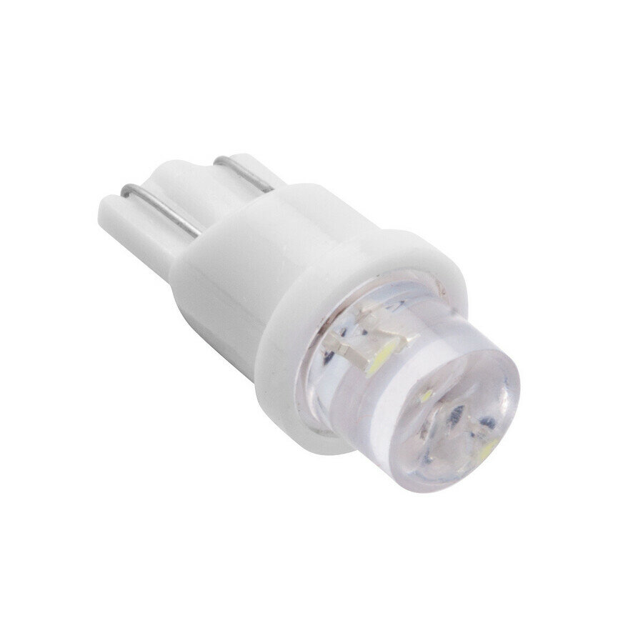 Лампа светодиодная А12-5 (T10-1LED) маяк бесцокольная белая (артикул 12T10-W)