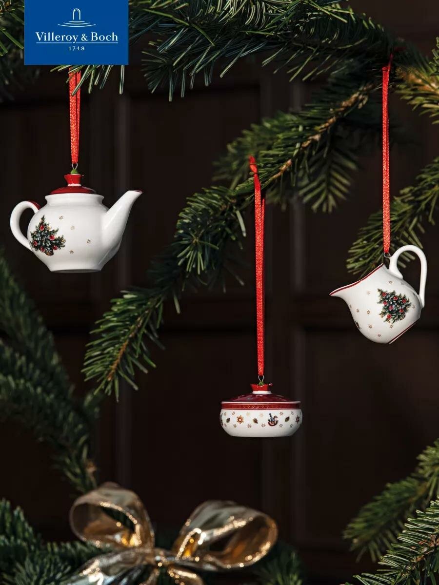 Набор игрушек, 3 шт, Toy's Delight Decoration, Villeroy & Boch, Премиум-Фарфор