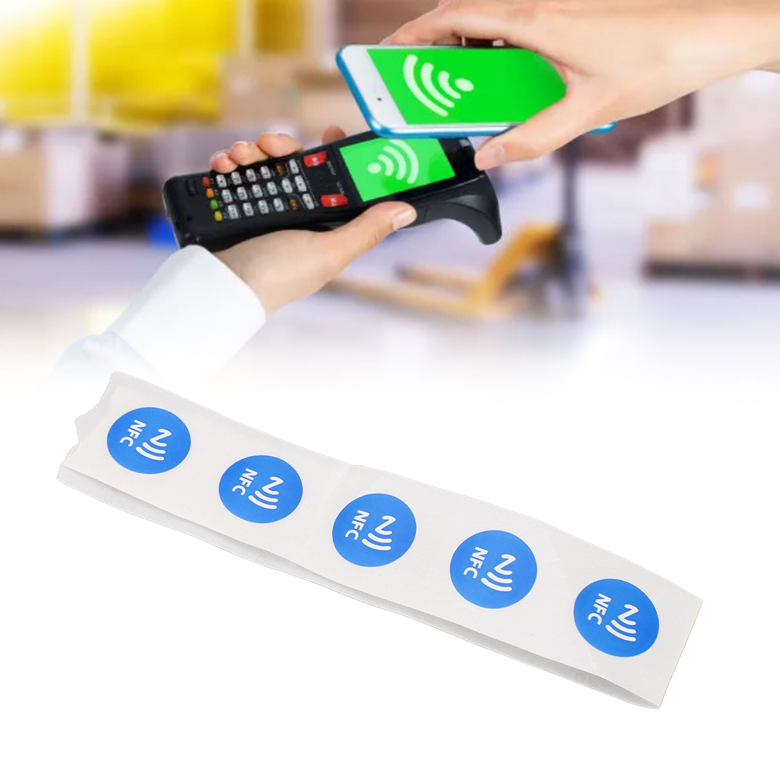 30 шт. NFC-теги, водонепроницаемые ПВХ-наклейки 144 байта, программируемые NFC-наклейки для телефона TagMo