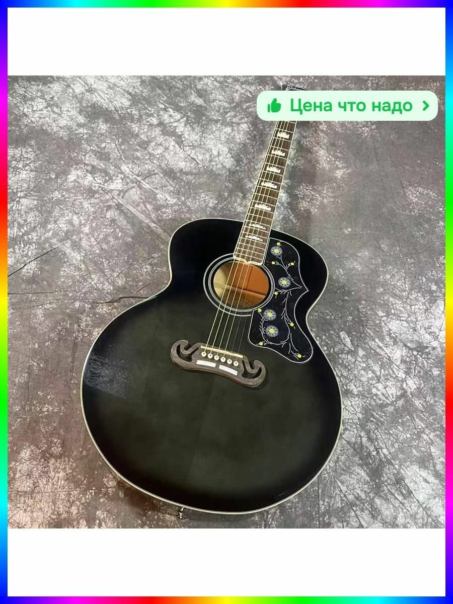 Акустическая гитара 42 дюйма из массива ели и клена-Аксессуар для струнных