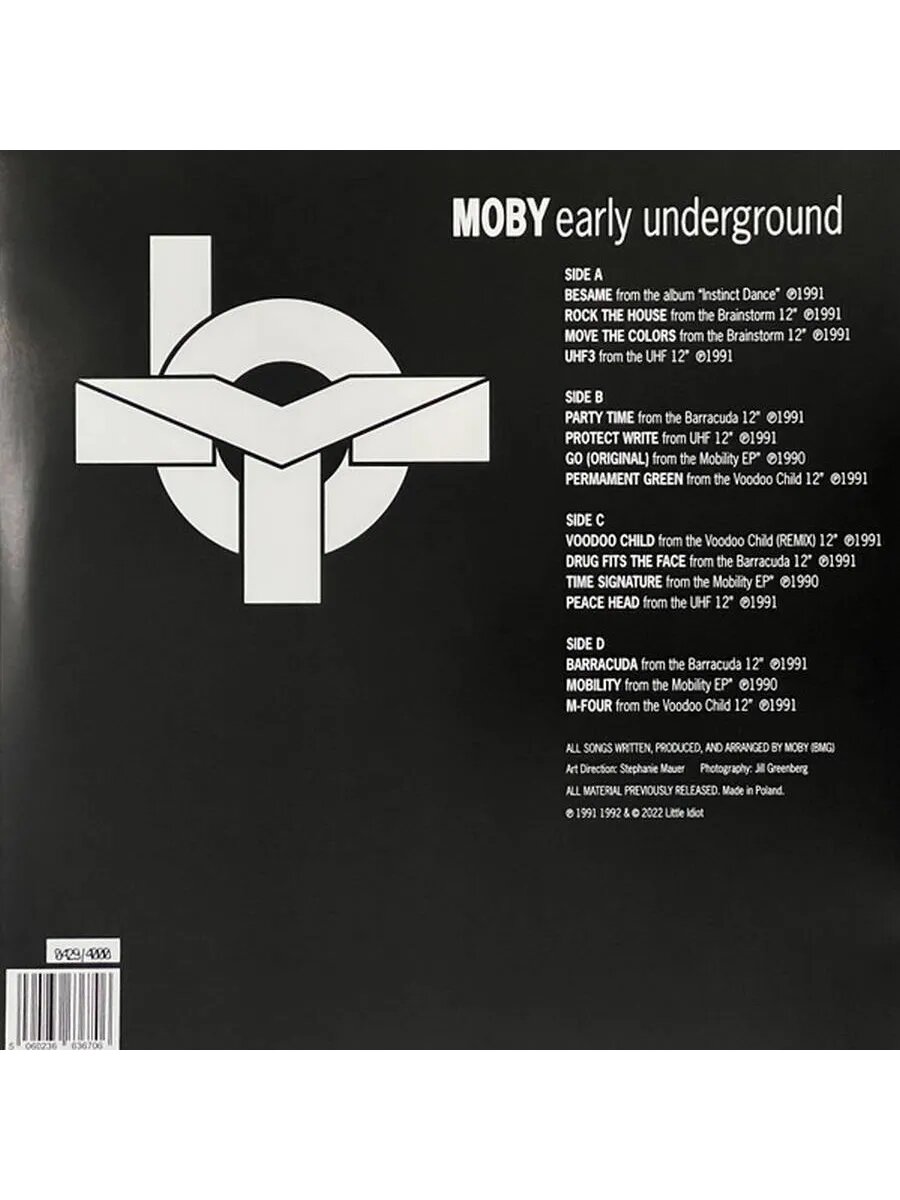 Moby - Early Underground (2LP) — фото 1