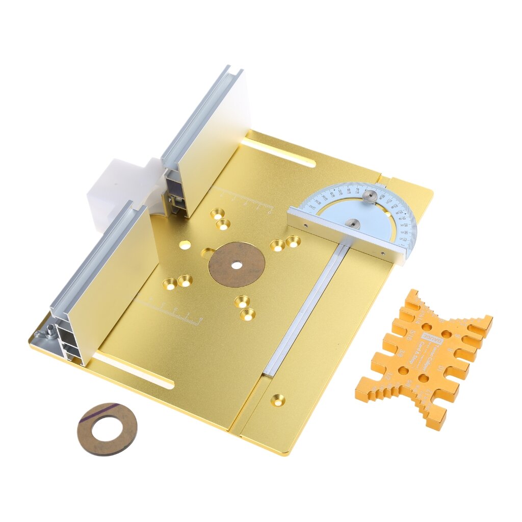 Пластина для фрезера Алюминиевая пластина для фрезерного стола для деревообработки Вставная пластина для фрезерного стола Инструменты для обрезки дерева