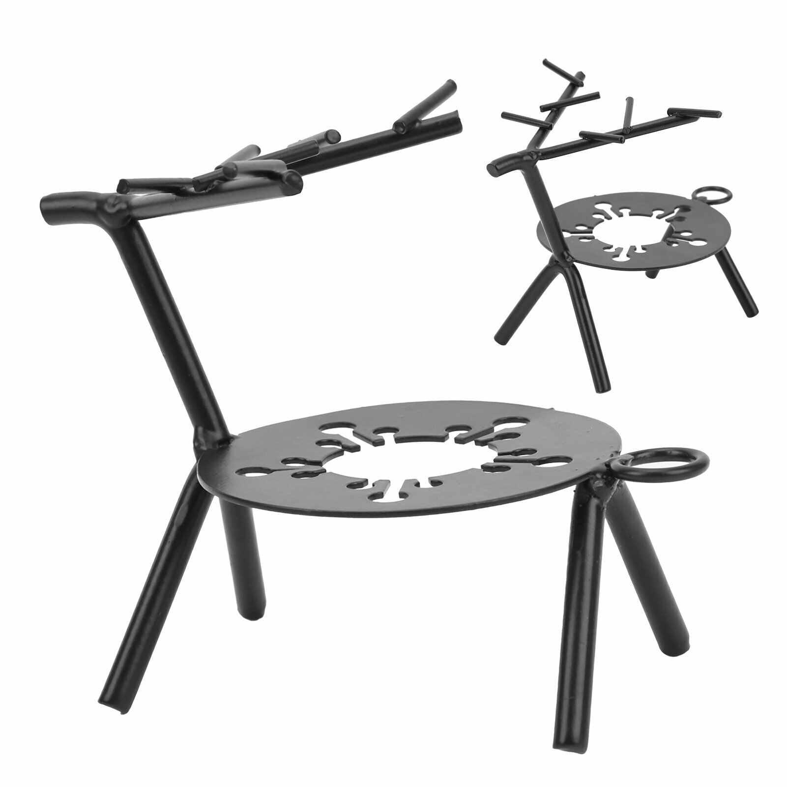 Подставка для подогрева восковой печати с изысканным дизайном Sika Deer, мини-полка для печи из кованого железа в скандинавском стиле с лакированной краской для домашнего декора