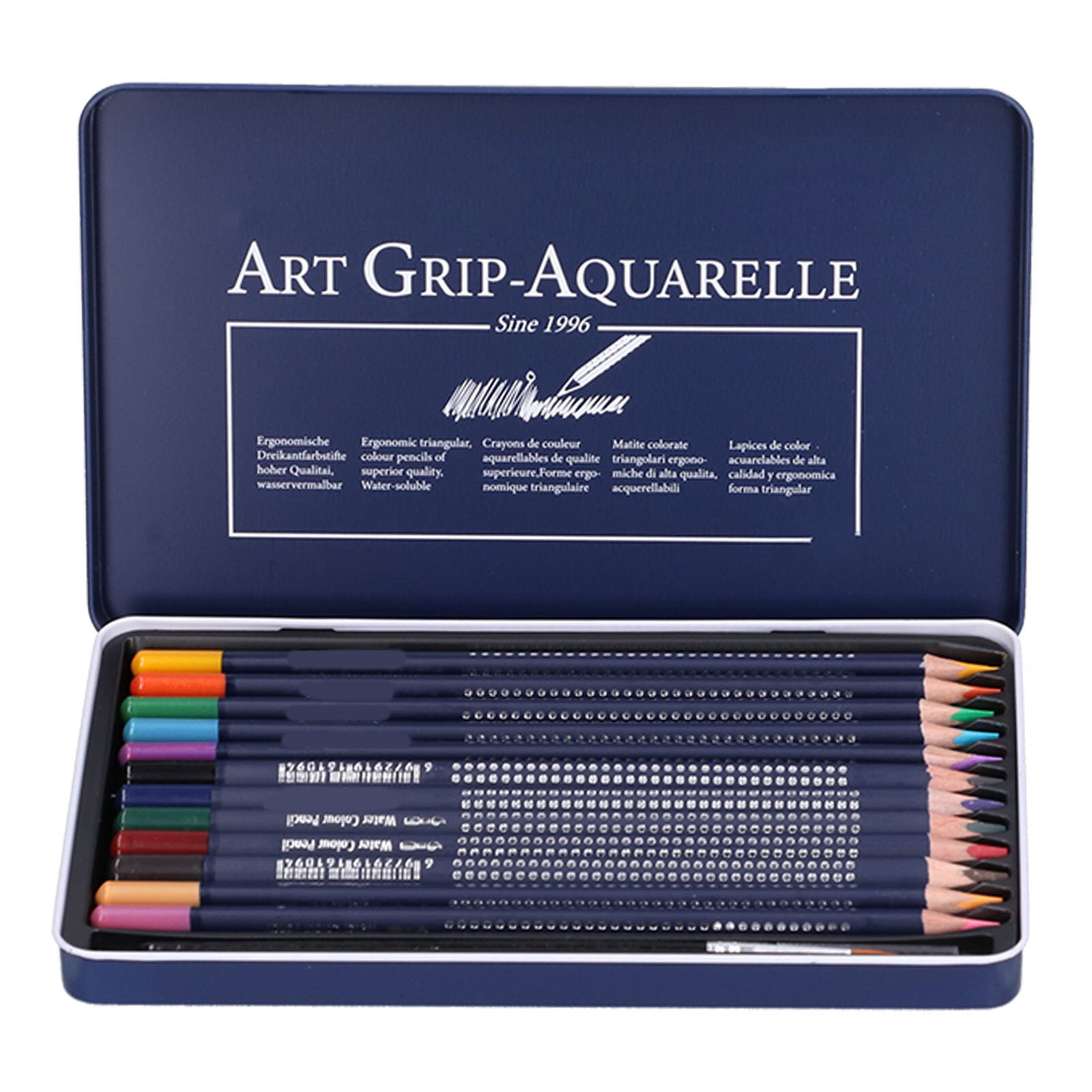 Water Solubility Watercolor Pencils Children Painting Color Wooden Pencil SetWater Soluble 12