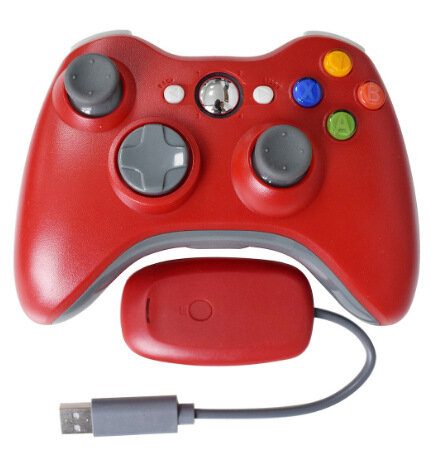 Контроллер XBOX360, беспроводной, 2.4G, красный