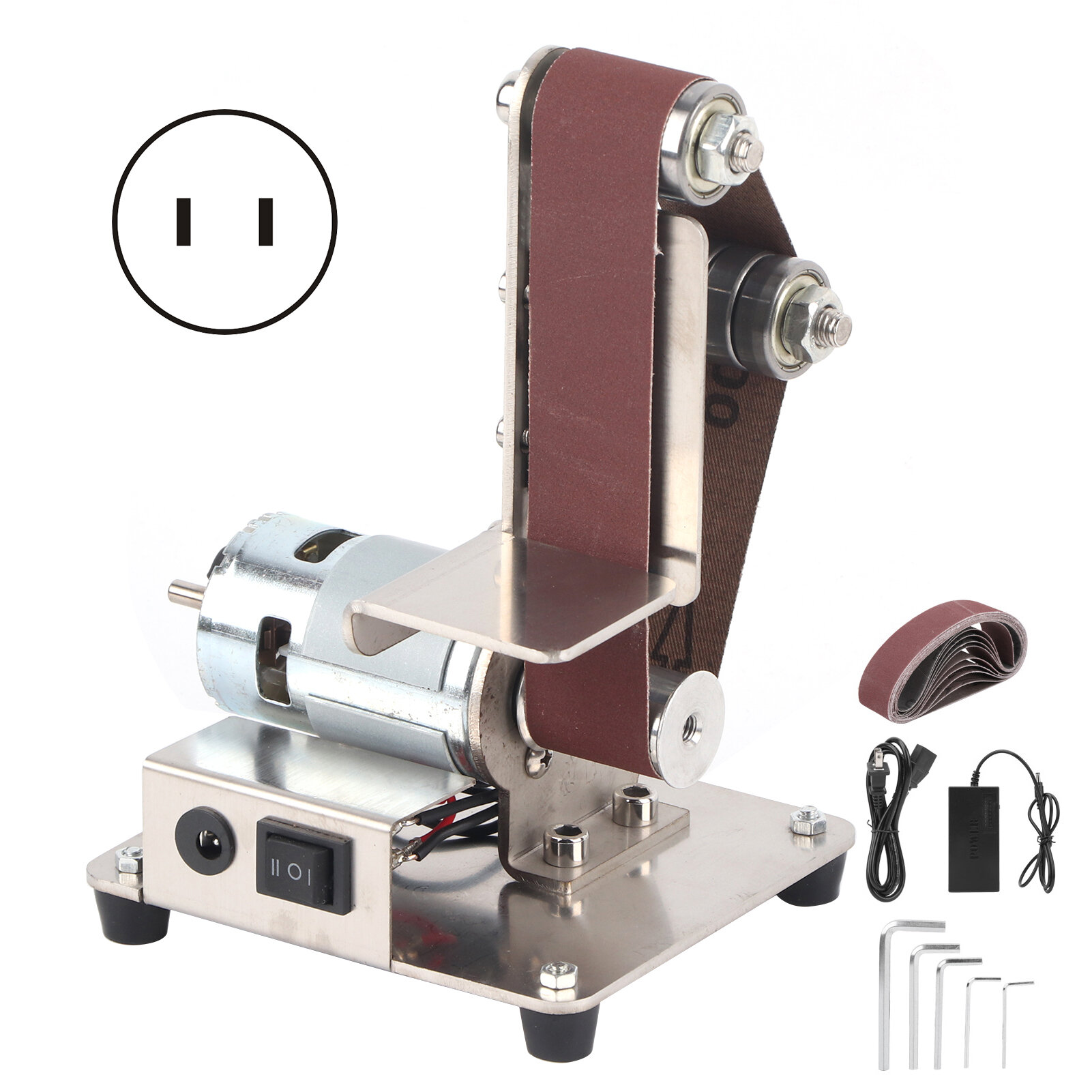 775 Многофункциональная мини-шлифовальная машина с ленточной лентой, для самостоятельной полировки и шлифовки, вилка 110-240 В (US).