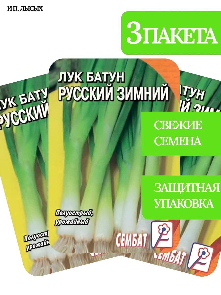 Семена Лук батун "Русский зимний" , 1г