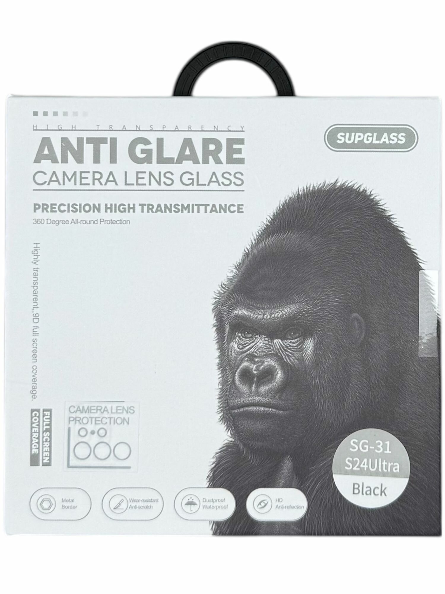 Защитные Линзы KONG на камеру для телефона Samsung Galaxy S24 Ultra, цвет Black (чёрные), из алюминиевого сплава, camera lens, цвет Black (чёрные)