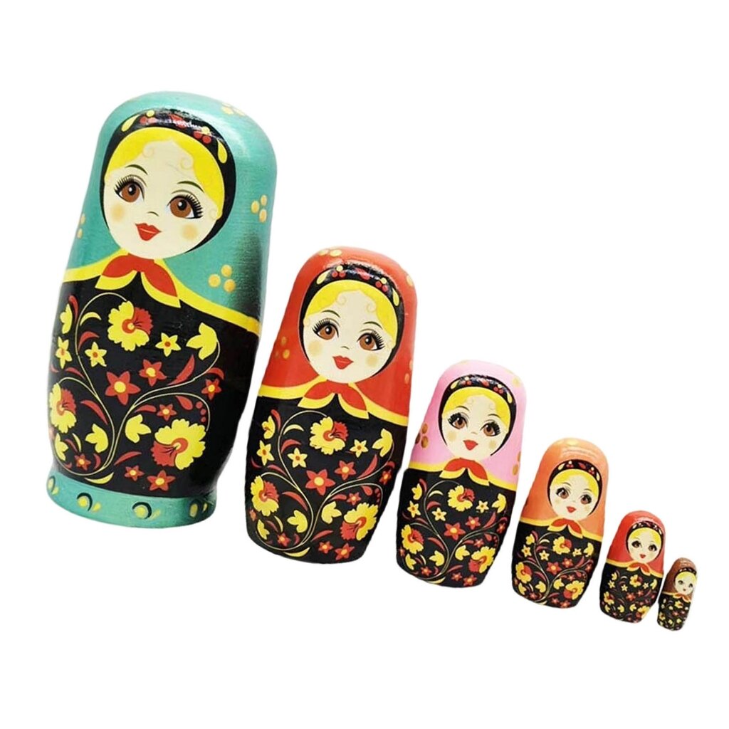Русская матрёшка 6 слоёв для детей, развивающая игрушка