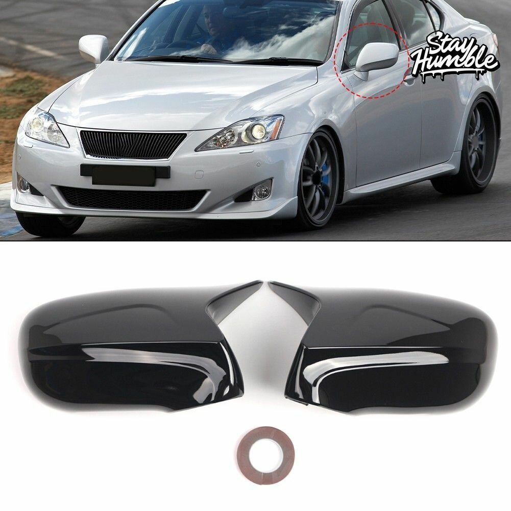 Черный ABS Накладка На Боковую Дверь Зеркала заднего Вида Для Lexus 2006-2012 LHD
