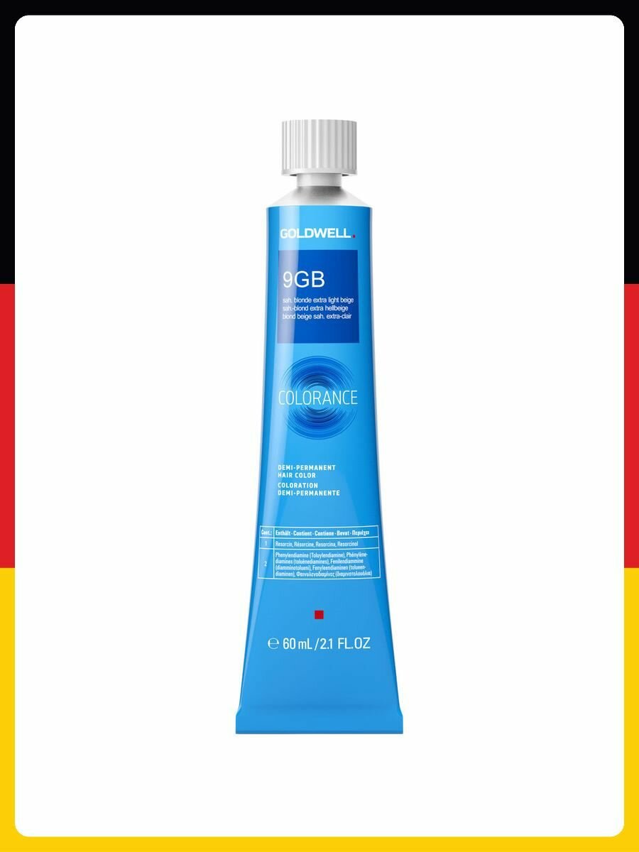 Полуперманентная краска для волос Colorance 9GB, цвет Sahara Blonde, очень светлый бежевый, 60 мл