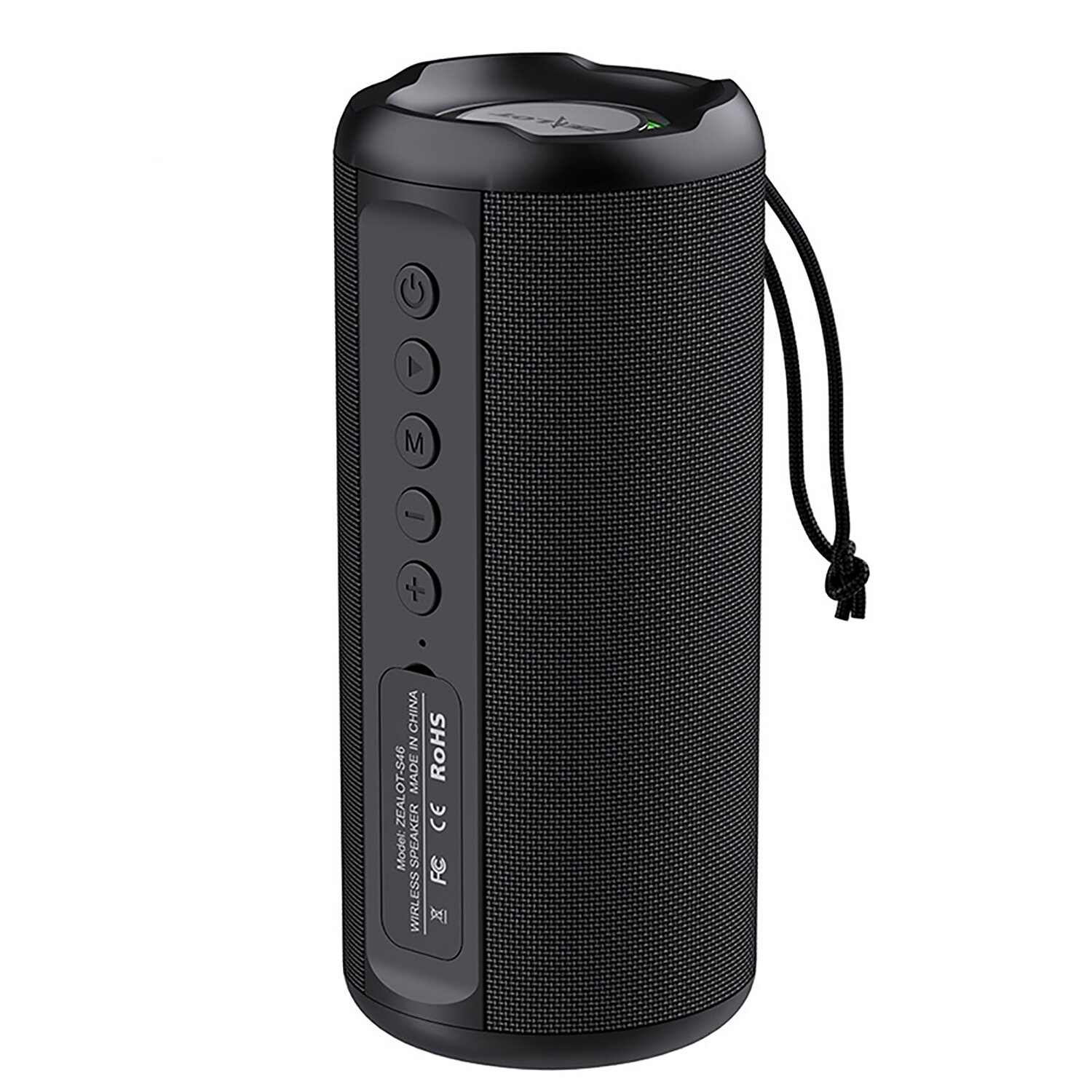 Колонка ZEALOT S46 беспроводная Bluetooth 6 часов 10Вт IPX5 водонепроницаемая для телефона с поддержкой карт TF