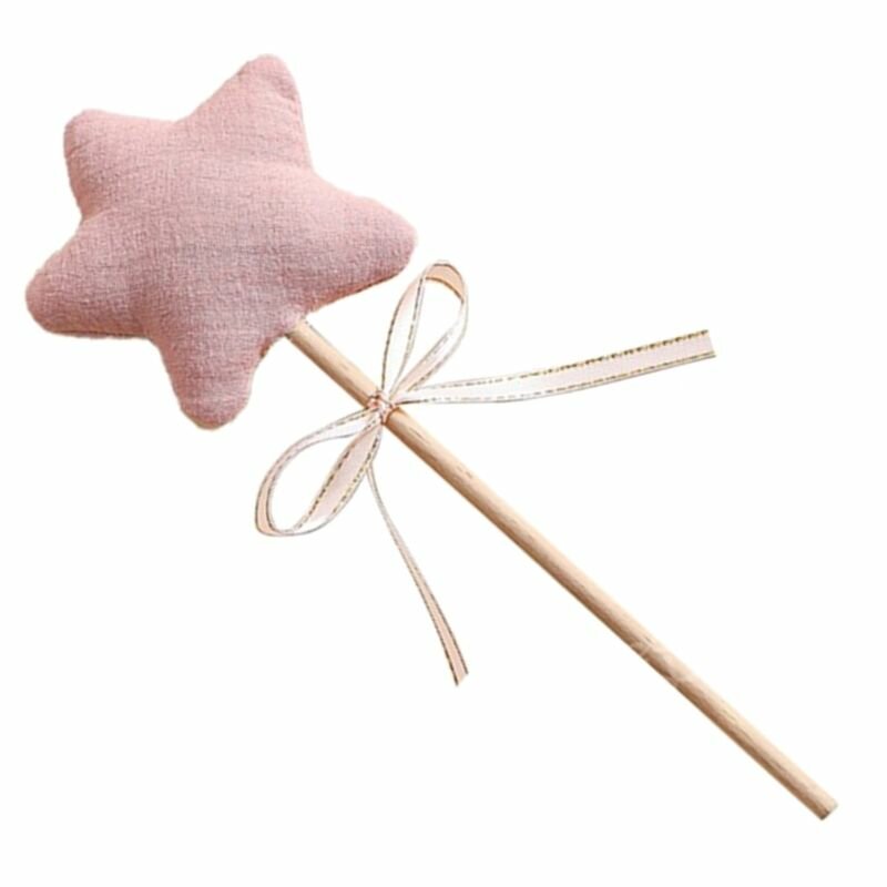 Волшебная палочка с пятиконечной звездой-розовый