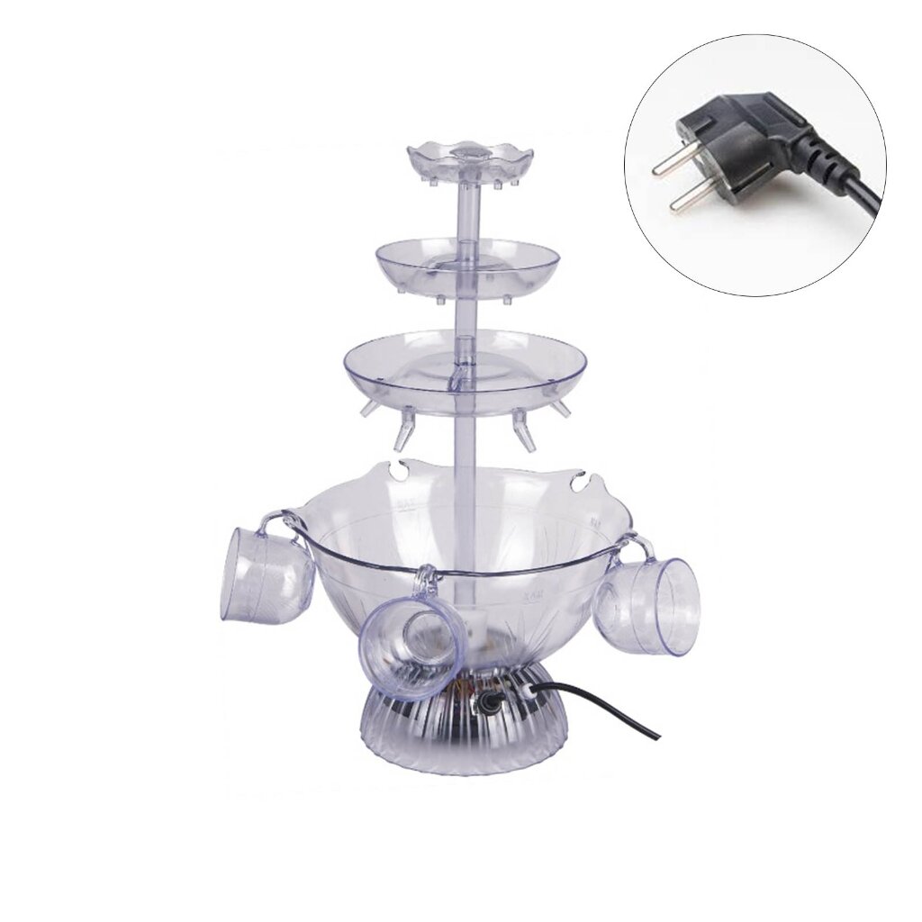 Европейский 220V Фонтан Для напитков Для Вечеринок ABS Материалы Безопасны Для Детского Мероприятия Легкая Очистка Четкие Конструкции