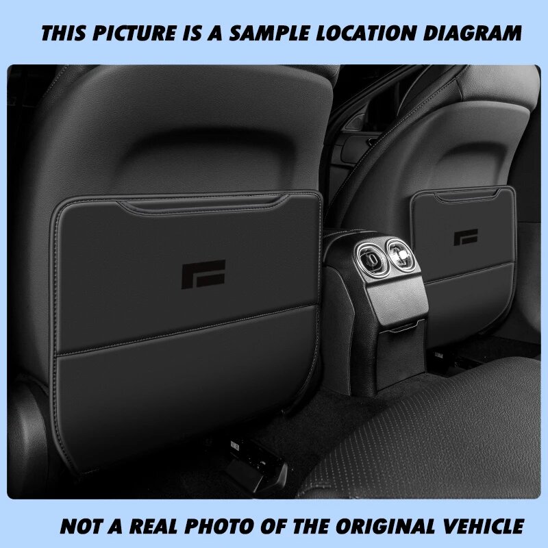 Коврики для автомобильных сидений для JISHI Polestones 01 ROX 01, защита спинки заднего сиденья, аксессуары для модификации интерьера с защитой от царапин black