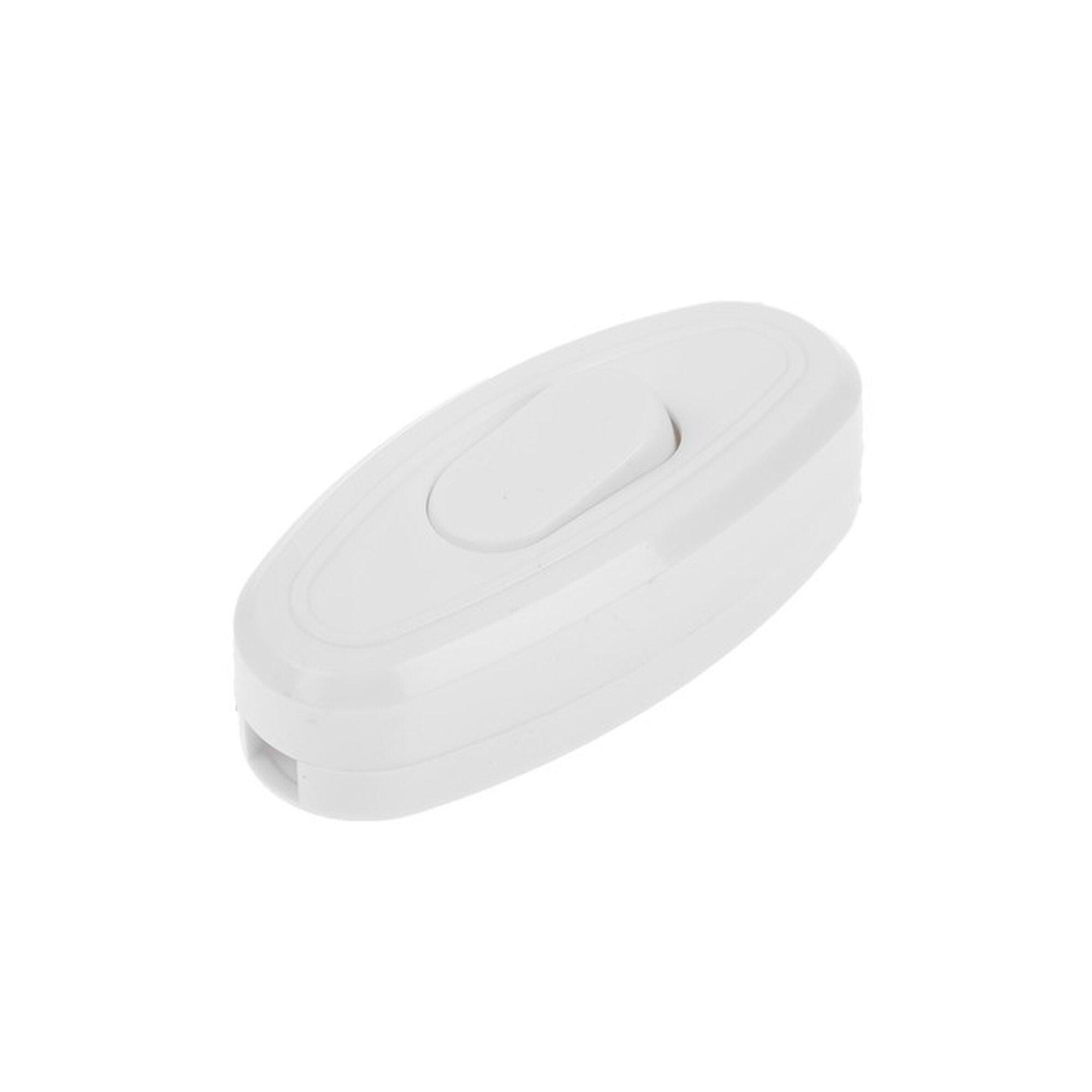 Выключатель Сима-ленд на шнур 6 А, 250 В, цвет белый, 1 штука